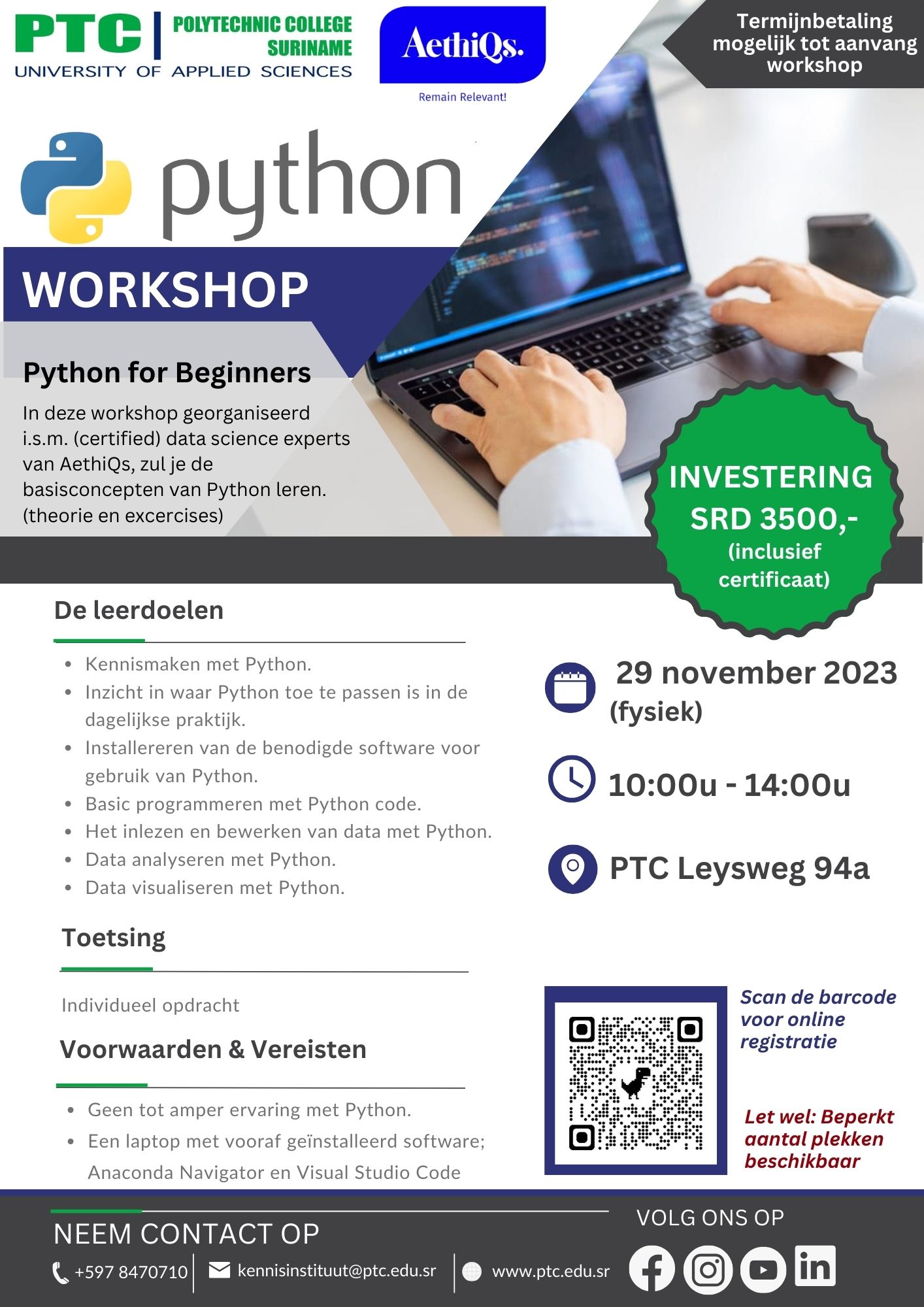 Polytechnic College Suriname – We Learn, We Do, We Lead.