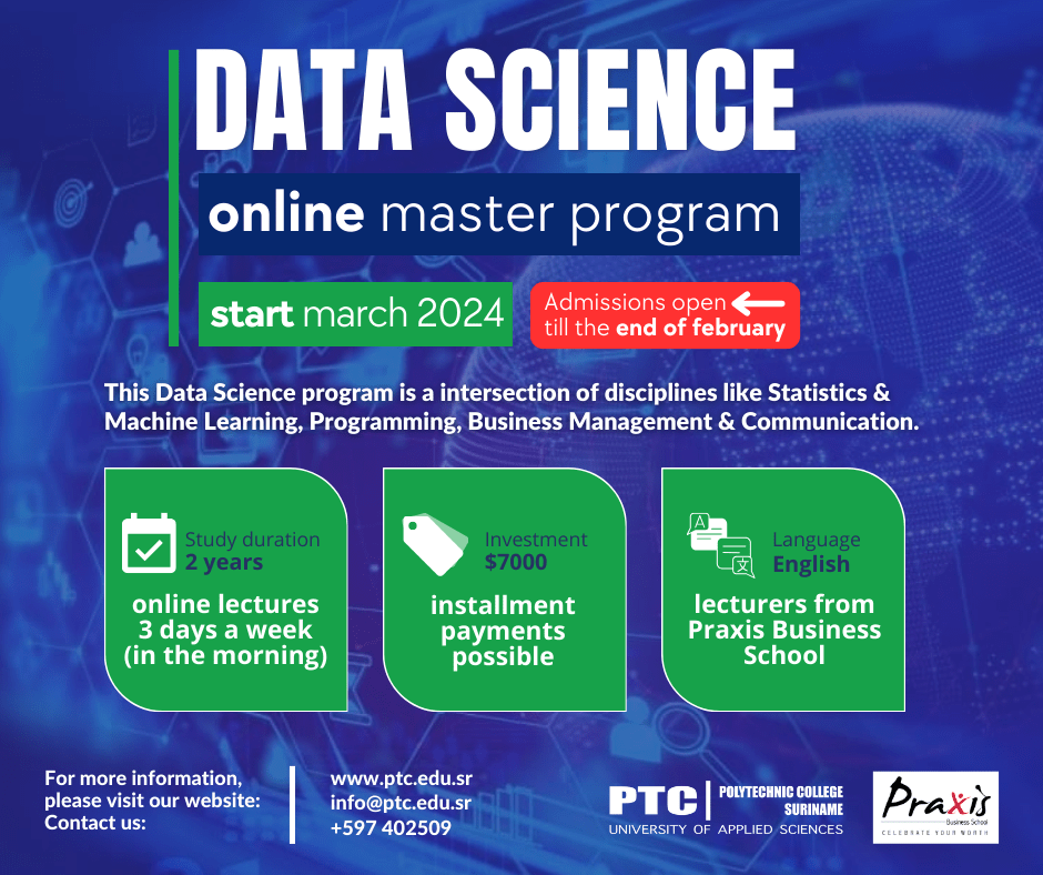 Master ICT in Data Science – Polytechnic College Suriname